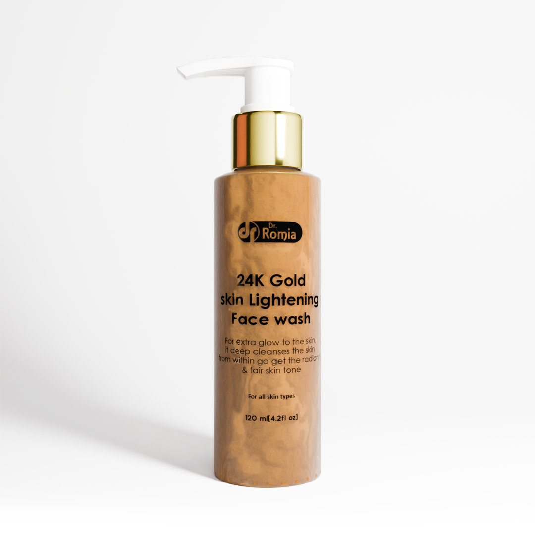 24K Gold Skin Lightening Face Wash – Dr.Romia