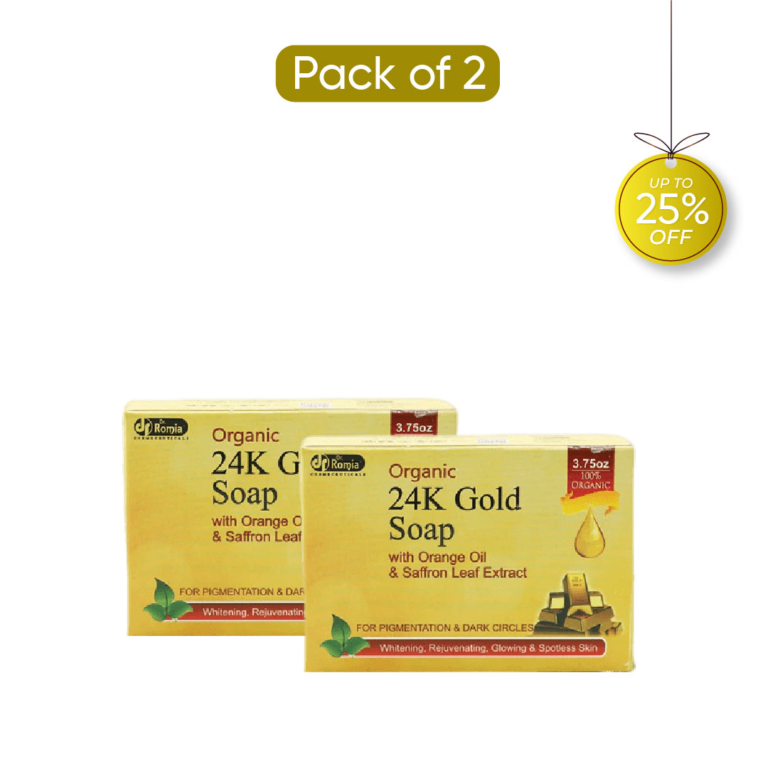 Organic 24K Gold Soap - 2 Pack