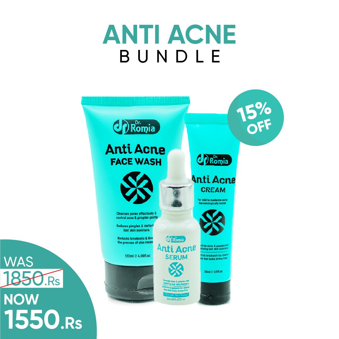 Anti Acne Bundle for Pimples, Clear Skin & Moisture – Dr.Romia